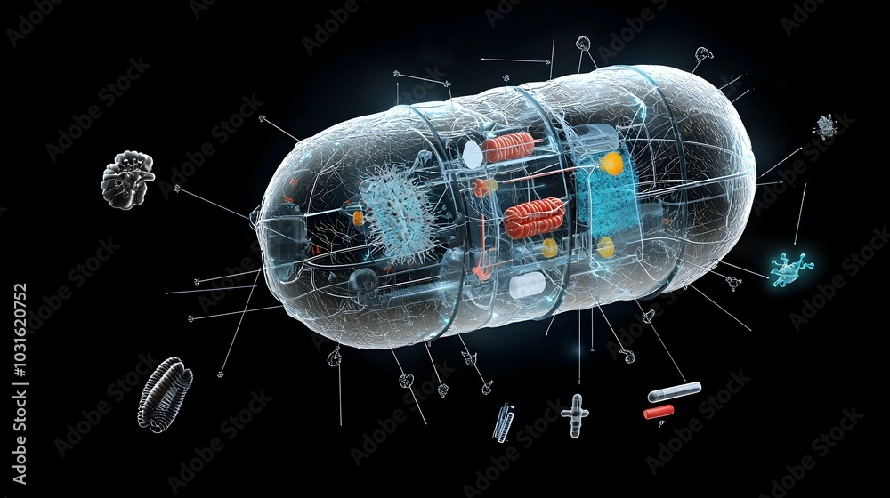 Detailed Conceptual Depicting the Inner Workings and Structure of ...