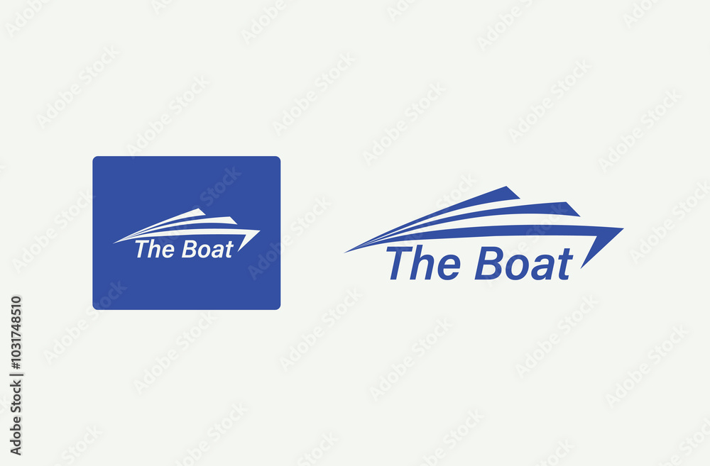 Boat Logo - Creative Ship and Crew Monogram, Giant Yachter Wordmark ...