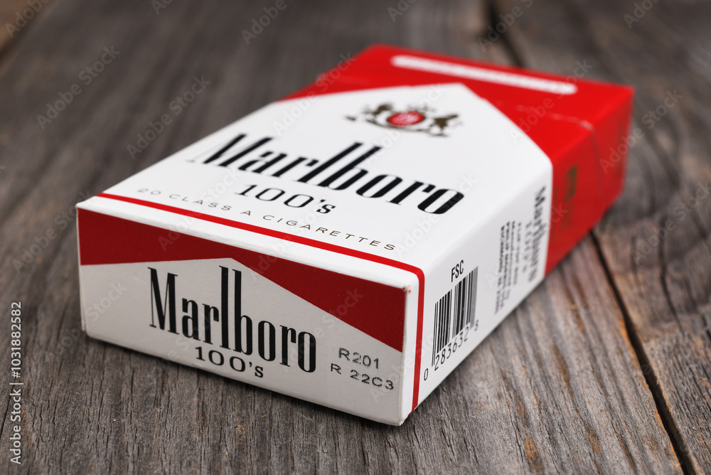 Marlboro cigarettes produced by Philip Morris. Marlboro is the best ...