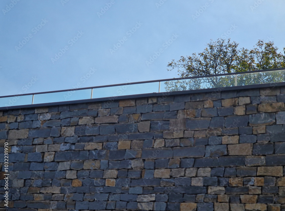 wheelchair ramp and stairs on the other side. height differences are ...