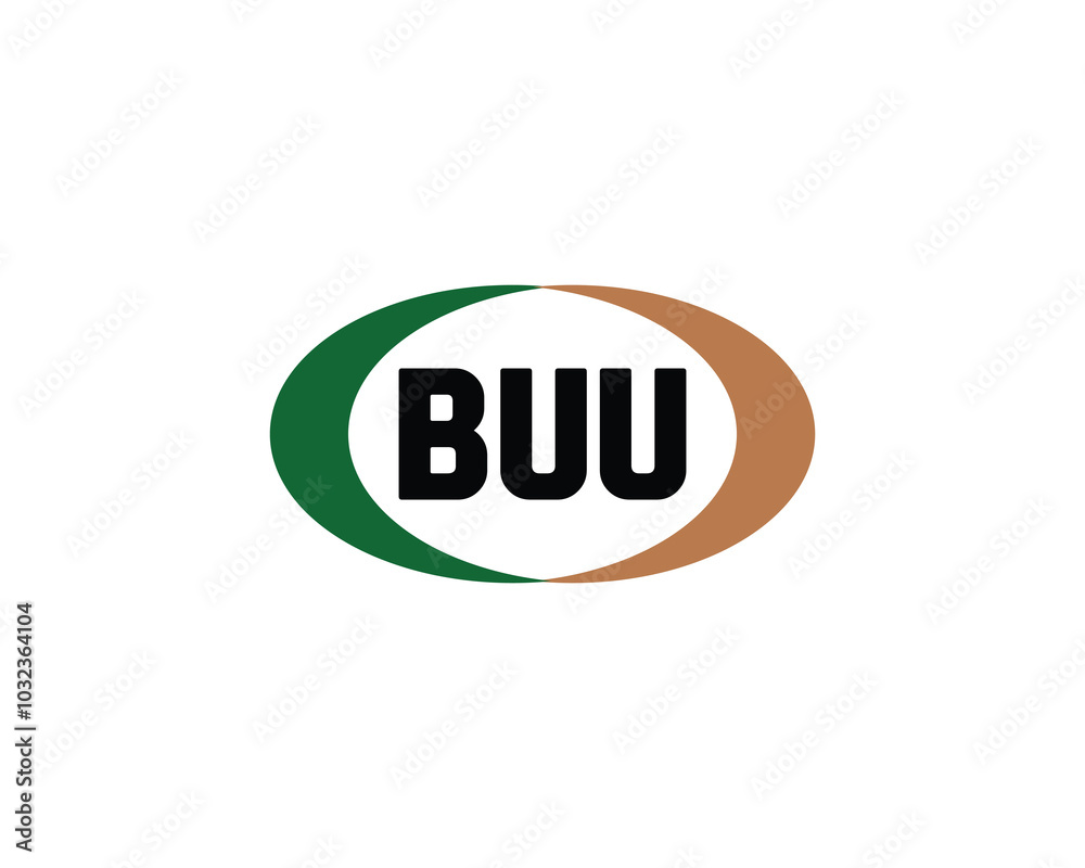 BUU Logo design vector template. BUU Stock Vector | Adobe Stock