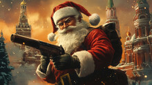 Santa With A Gun Free Stock Photo - Public Domain Pictures
