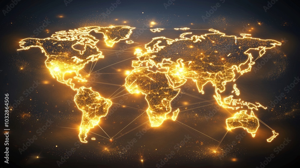 The blockchain node map, zoomed in to show global financial ...