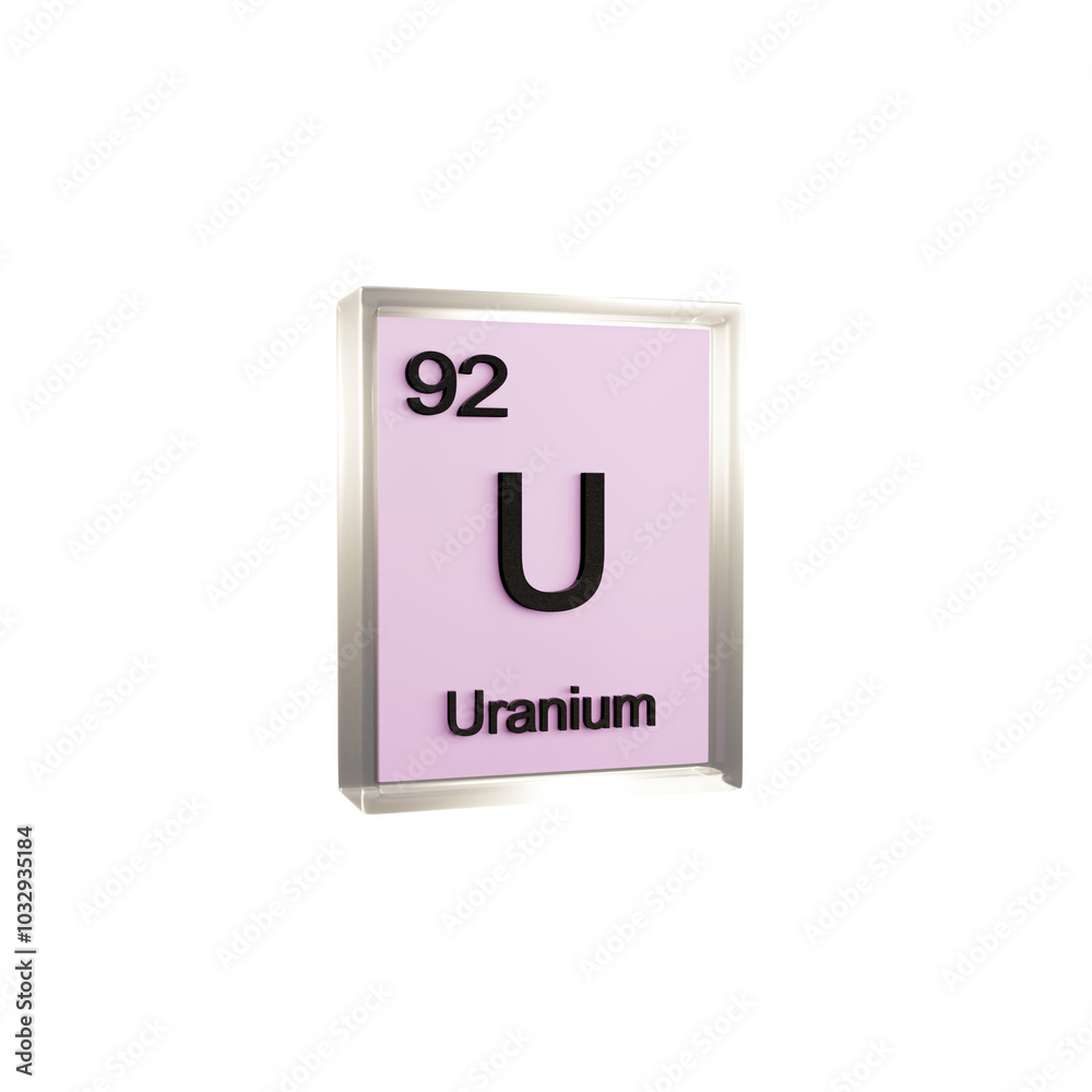 Uranium side - Periodic Table Element, Scientific and Educational Use ...