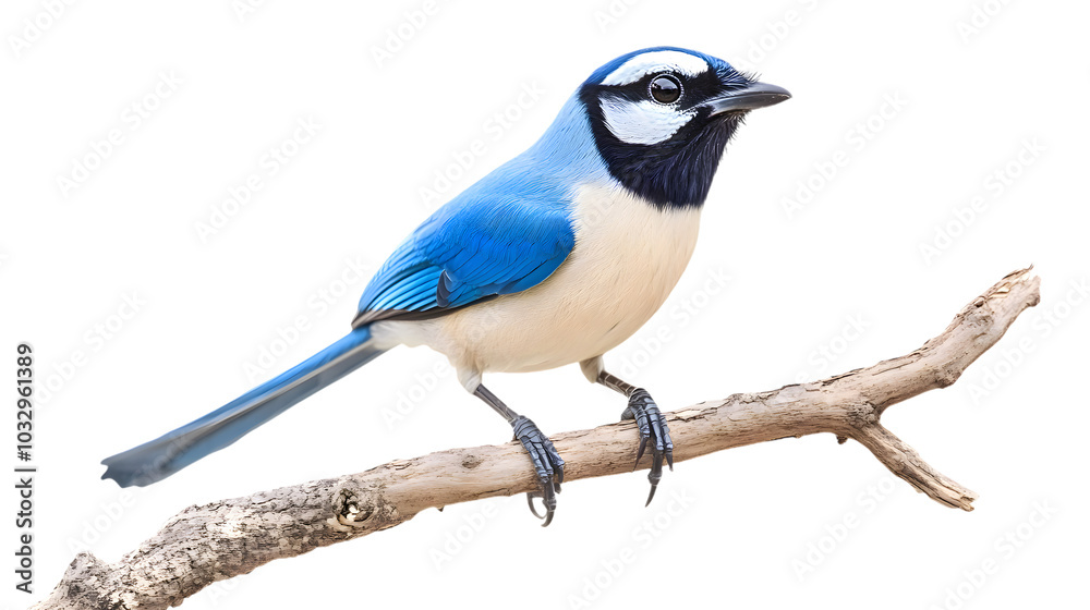 Azure Jay Bird, on Transparent PNG Background, Photo Realistic ...