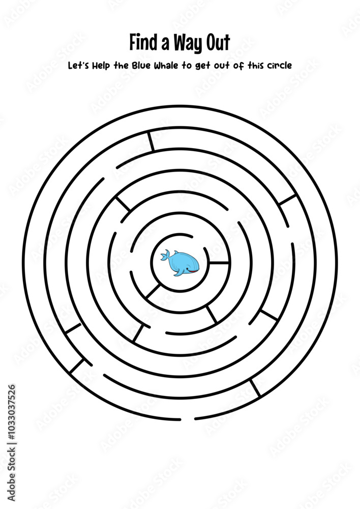 Vector de Stock find the way worksheet for preschool. educational game ...
