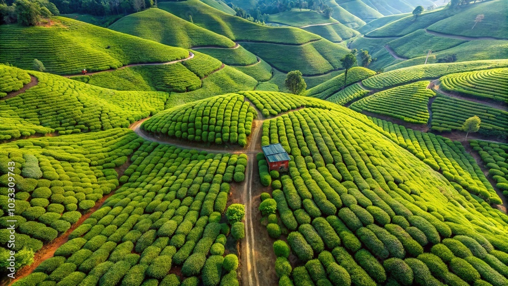 Drone Photography Captures Buffer Zone Sign Amidst Munnar's Tea ...