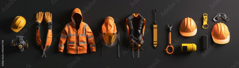 Craft realistic 3D renders of safety equipment and protective gear ...