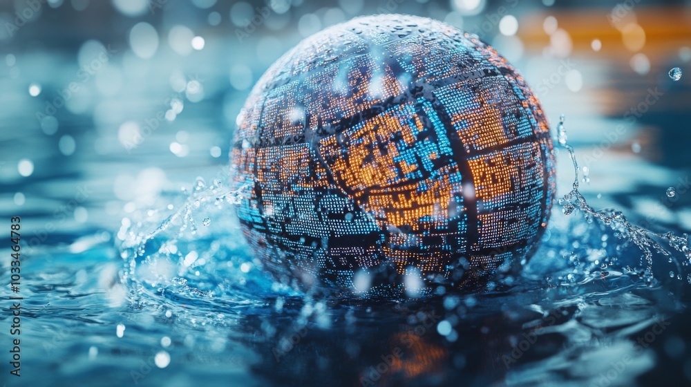 Water polo ball transforms into LED display predicting goals and team ...