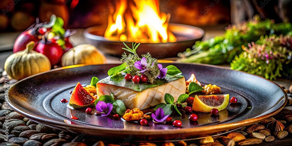 Captivating Food Photography with Film Burn Effect: Vibrant Dishes ...