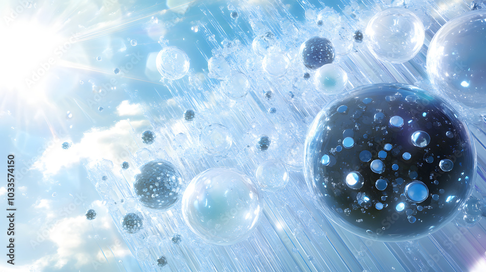 Intricate Visualization of a Polyphenol Structure in a Reflective ...