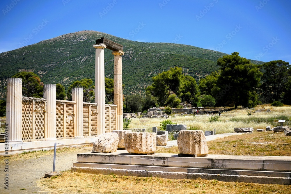Abaton Enkoimeterion stoa west wing basement Sanctuary Asklepios ...