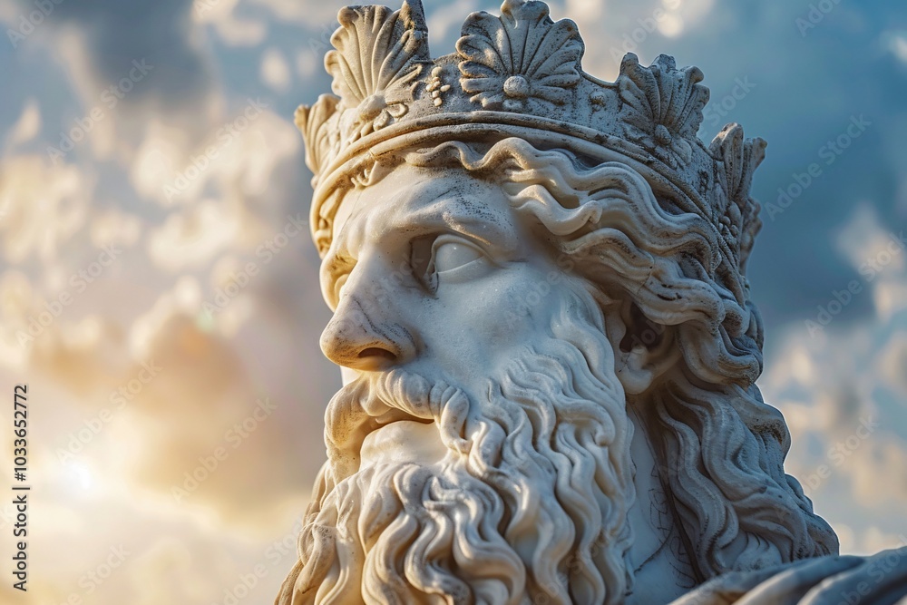 The Statue of Zeus at Olympia, one of the Seven Wonders of the Ancient ...