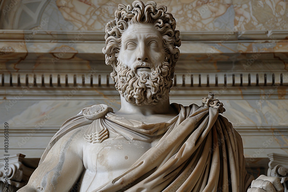 The Statue of Zeus at Olympia, one of the Seven Wonders of the Ancient ...