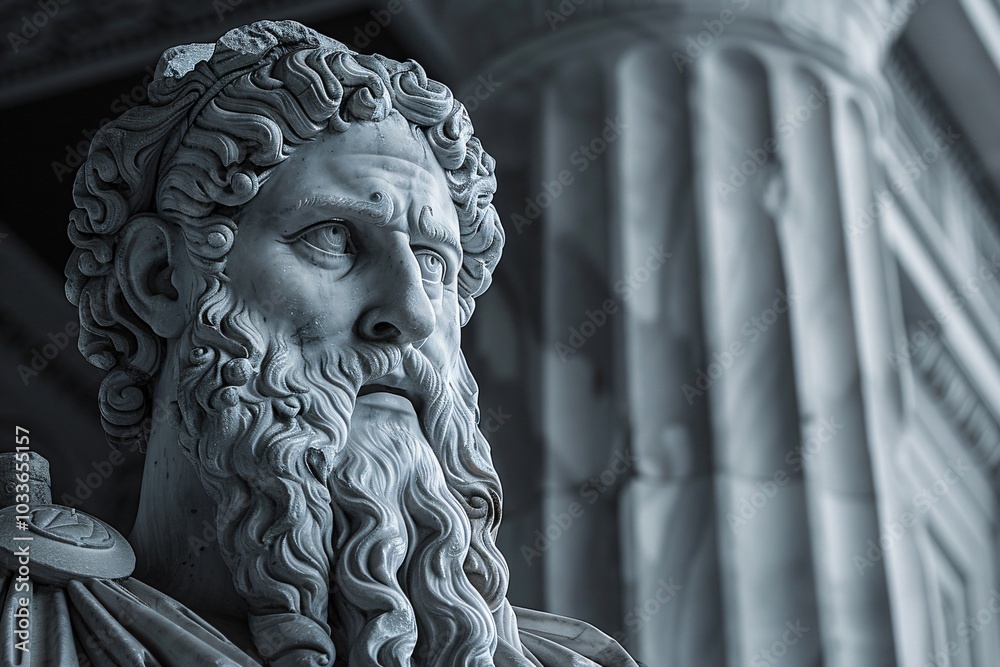 The Statue of Zeus at Olympia, one of the Seven Wonders of the Ancient ...