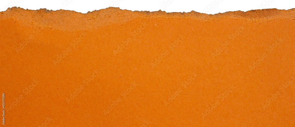Ripped orange paper torn edges with transparent background png paper ...