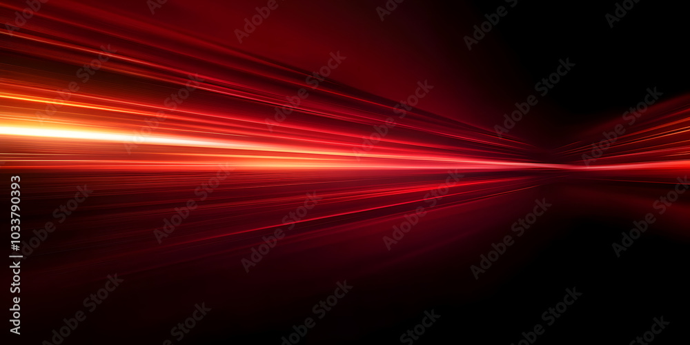 Red line of light speed motion background. red fast movement background ...