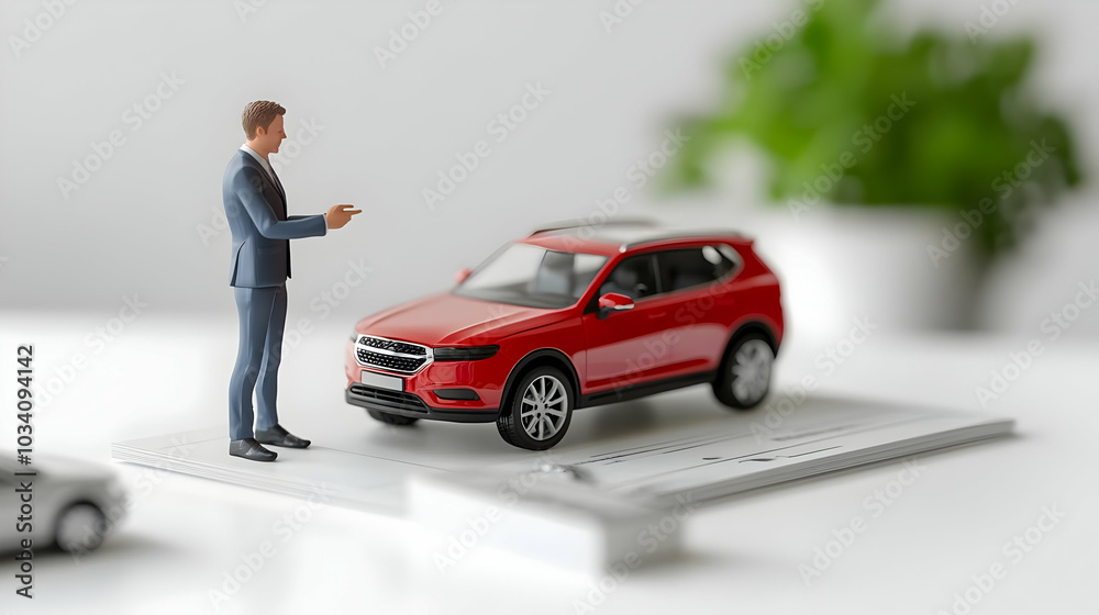 3D Candid Car Dealership Interaction - Over the Shoulder Salesperson ...