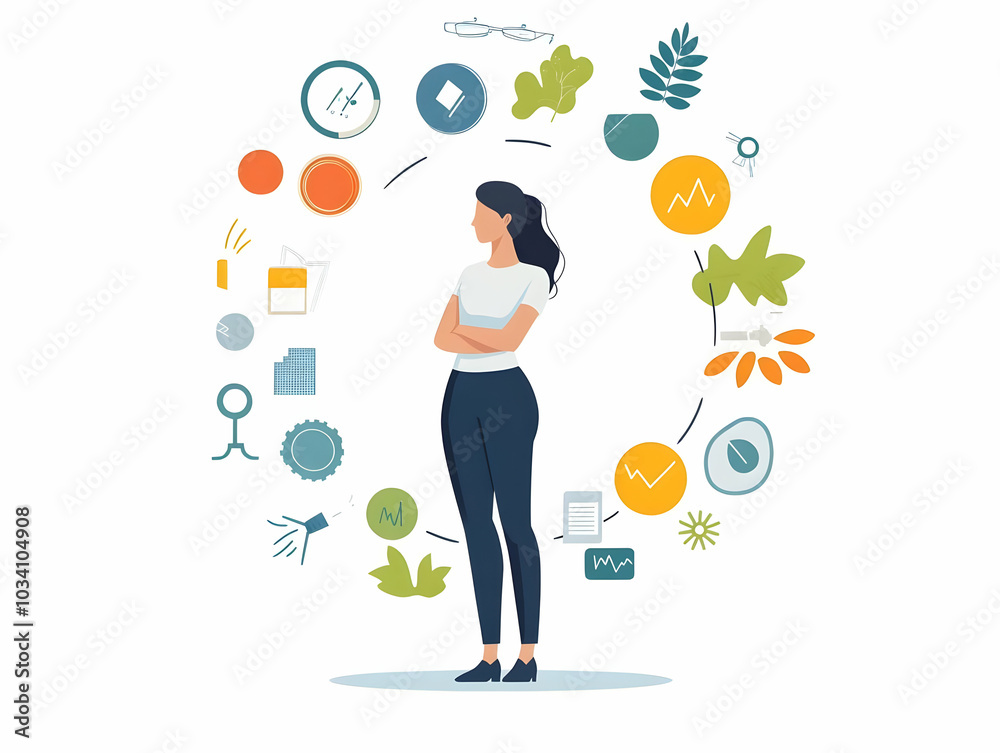 Flat Cognitive Behavioral Therapy Cycle Vector Diagram - Visualizing ...