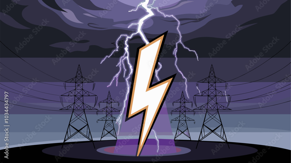 Animation sprite sheet of thunderbolt strike. Purple lightning ...