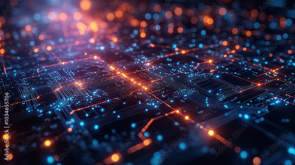detailed visualization of machine learning algorithms processing vast ...
