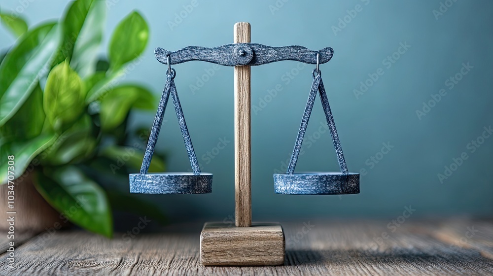 balanced scales with check marks symbolize fairness and equality ...