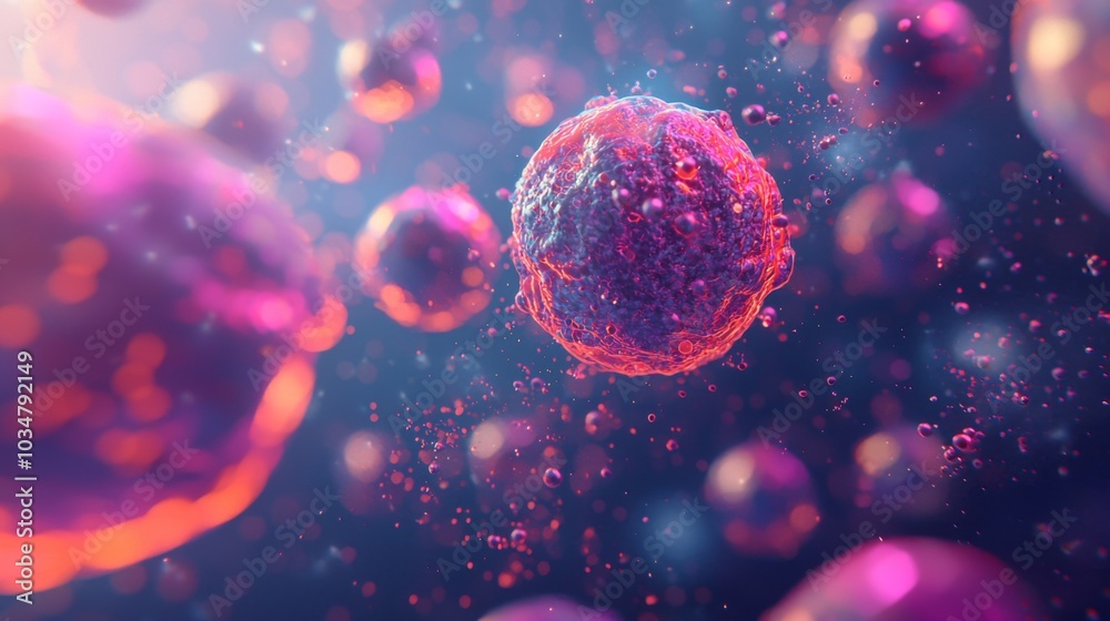 Stock-Illustration „Cell Division Visualization : A dynamic and ...