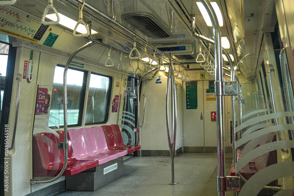 Changi, Singapore - September 07, 2024 : An Empty Cabin of Downtown ...