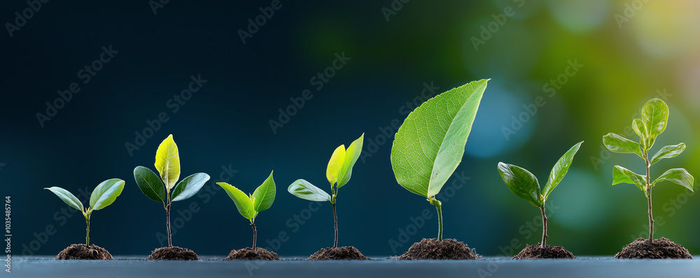 Evolutionary roadmap showing the stages of a trees life, with growth ...