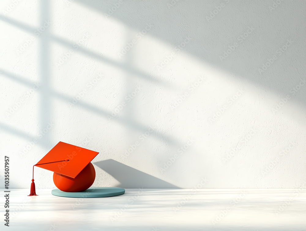 Innovative minimalist graduation cap design showcasing simplicity and ...