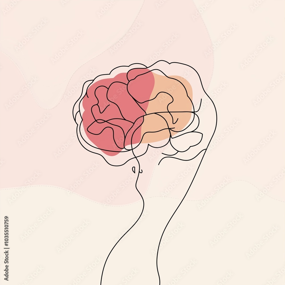 This illustration conveys a powerful mental health message through a ...