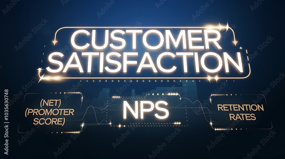 Customer Satisfaction: A digital illustration that showcases the key ...