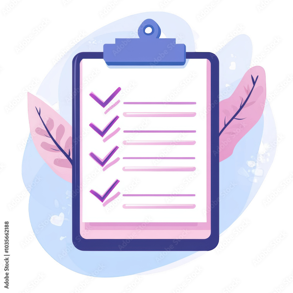 Checklist of Success: A cheerful illustration of a completed checklist ...