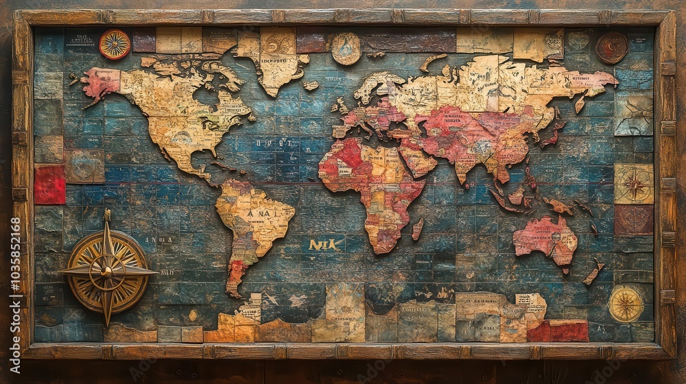 universal collection of world flags and maps showcasing cultural ...