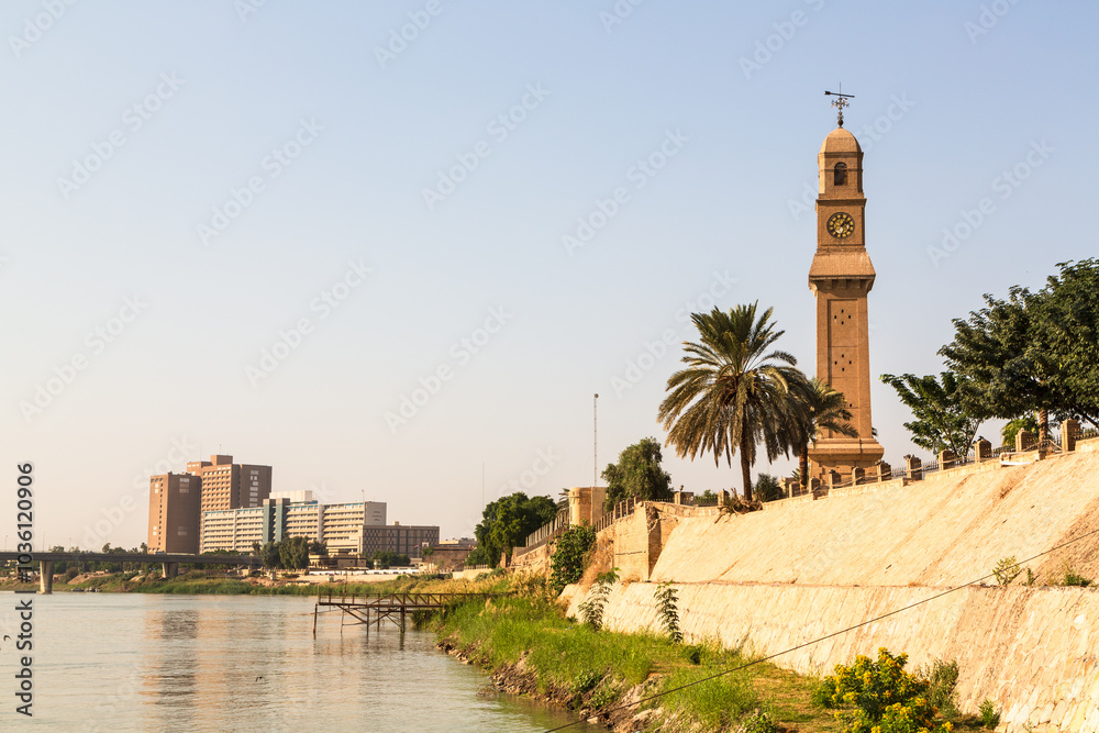 Baghdad, Iraq - 11 November 2022: Al Quishla, clock tower in Baghdad ...