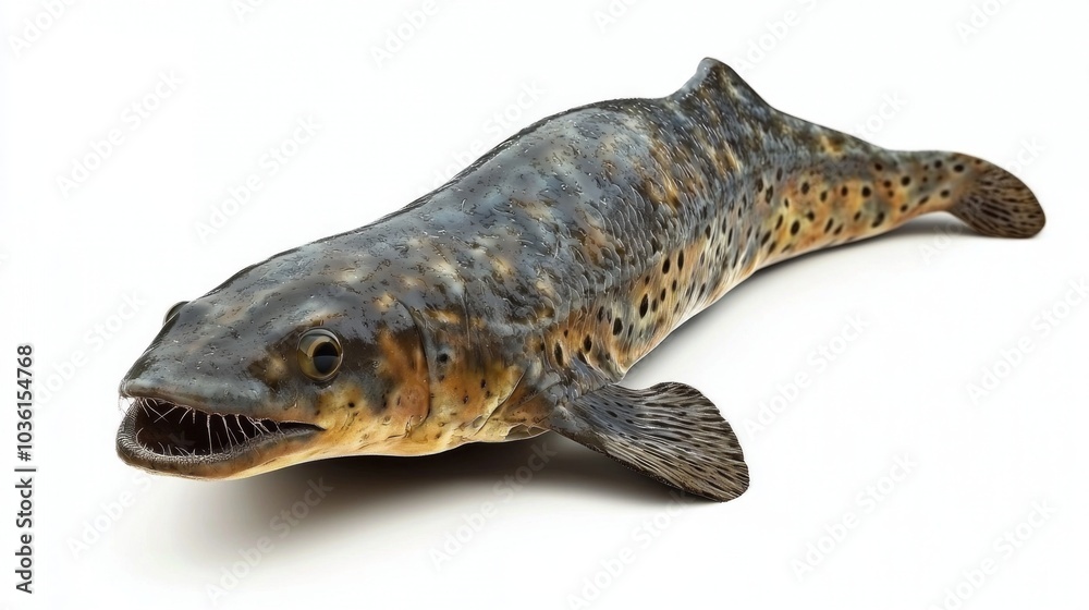 Lungfish Dipnoi in stunning detail highlighting its distinct body shape ...
