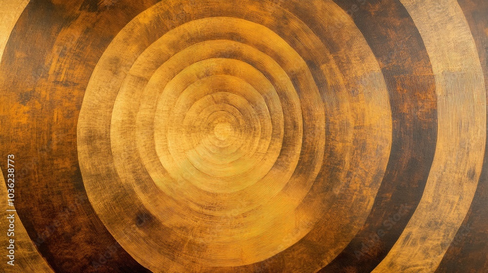 An abstract design of concentric circles expanding outward, symbolizing ...