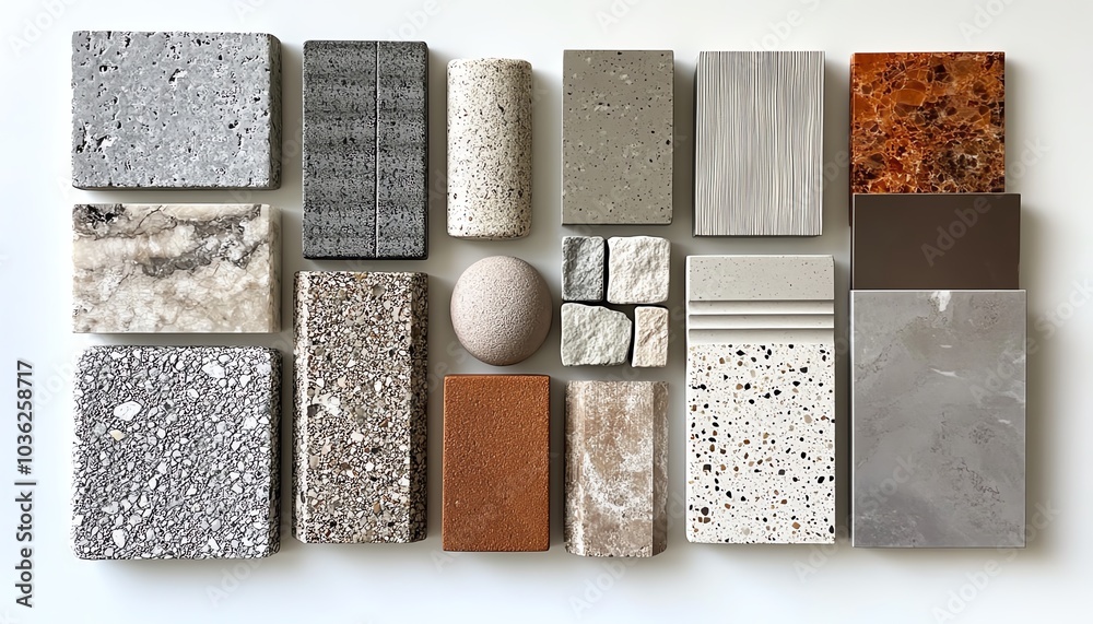 Architectural mood board designed to assist in material selection ...
