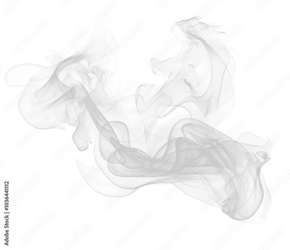 Smoke on transparent background, Isolated White and Grey Smoke Vapor ...