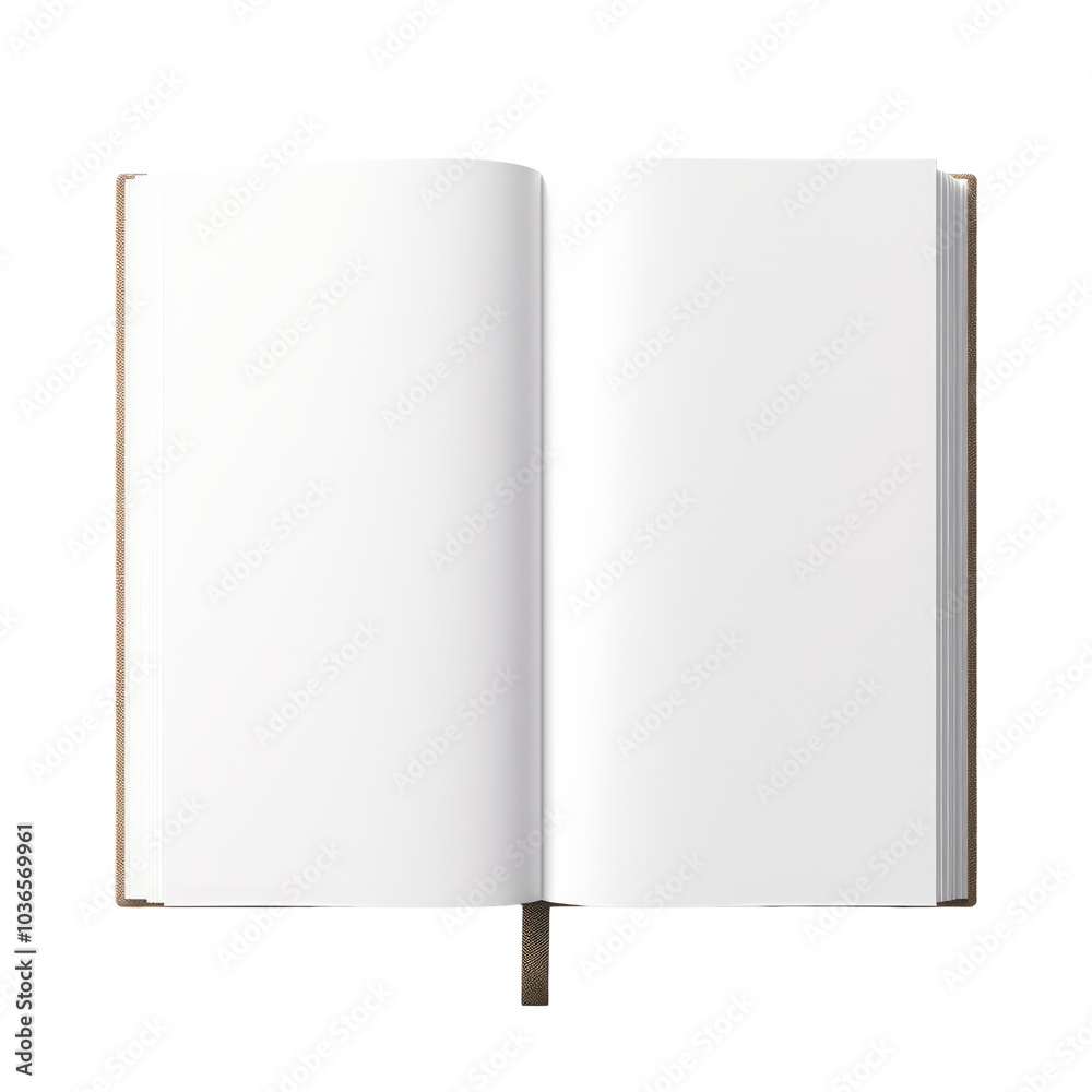 empty blank open book isolated on transparent background cutout Stock ...