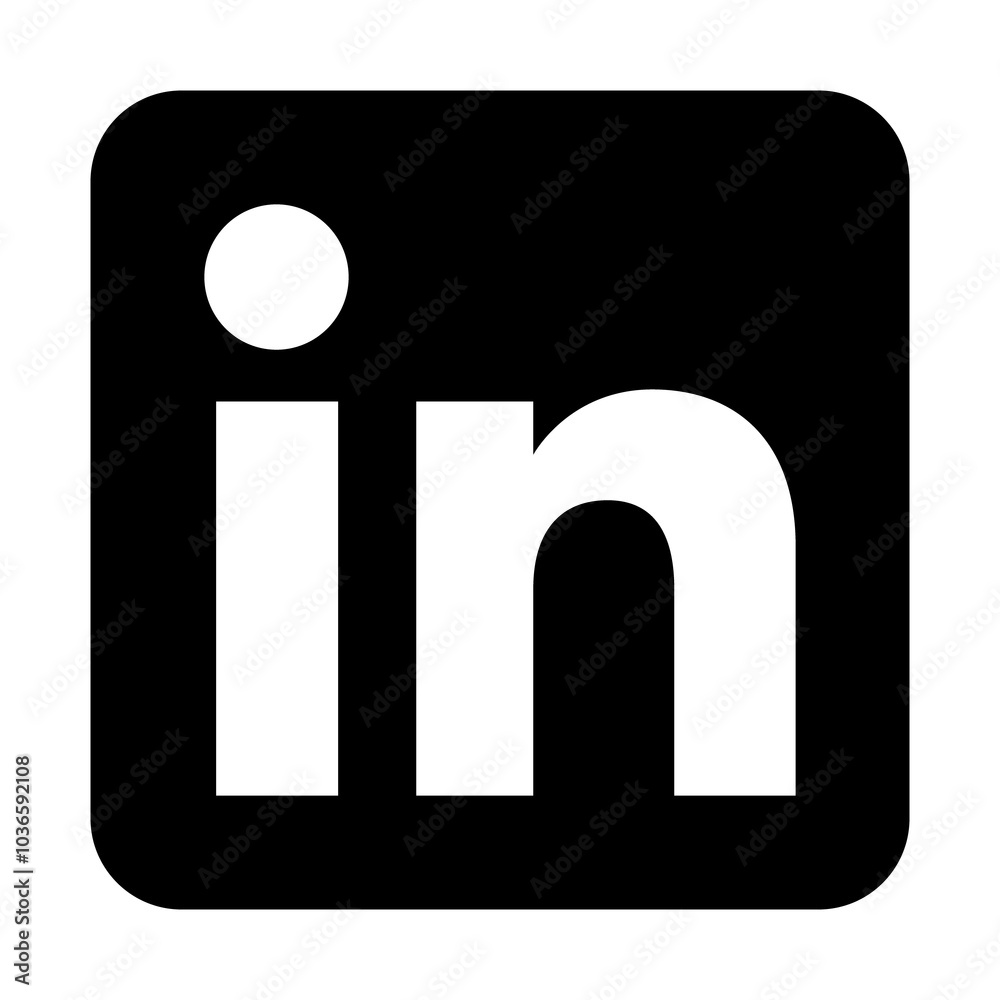 Linkedin logo, Linkedin transparent background icon. Stock Photo ...