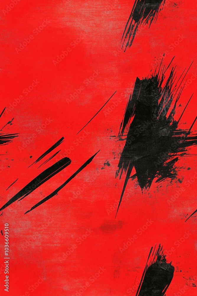 Distressed red overlay with a random tile pattern and gradient ...