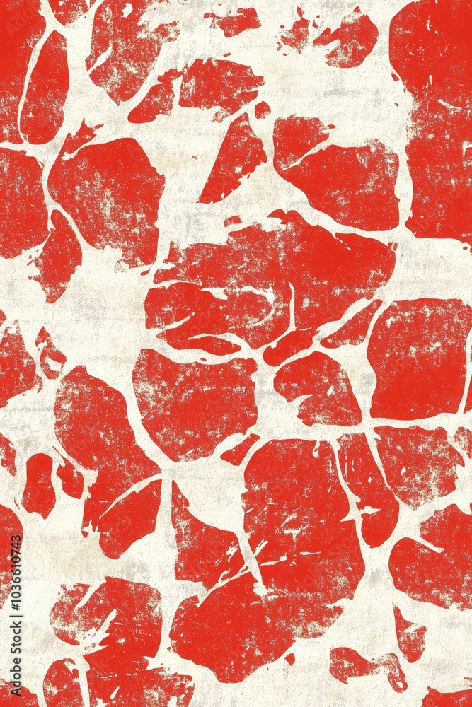 Distressed red overlay with a random tile pattern and gradient ...