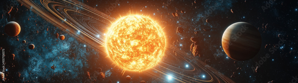 Solar System in Orbit: An Awe-Inspiring Display of Celestial Bodies ...