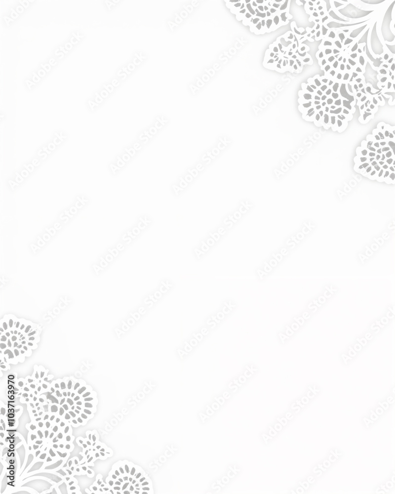 white lace corner border design background Stock Photo | Adobe Stock