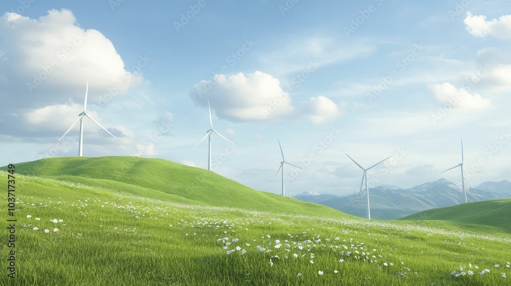 A state-of-the-art renewable energy facility is set amidst a cutting ...