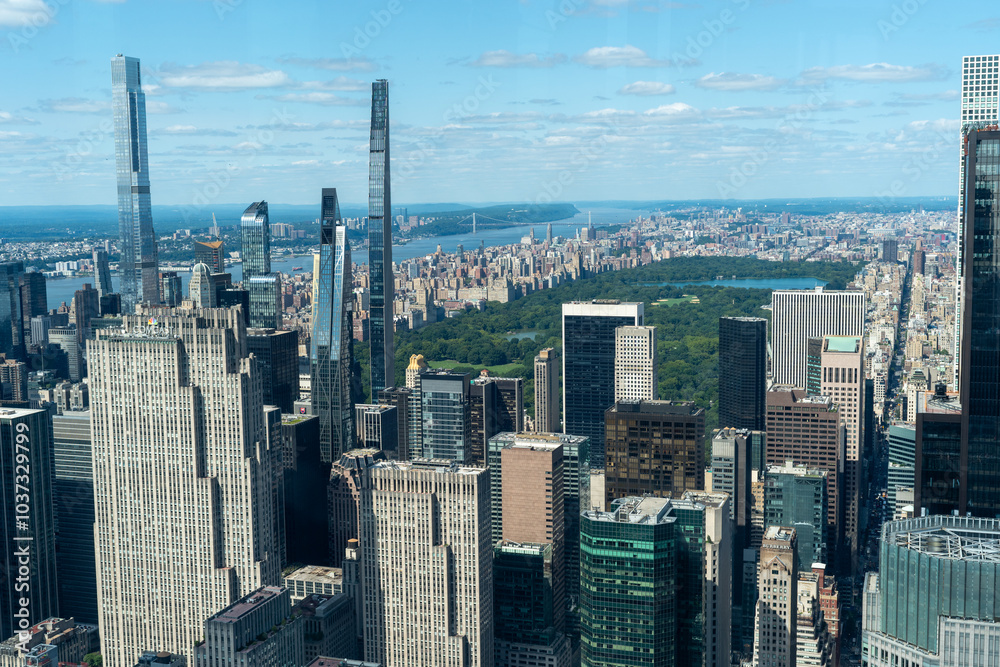 Stunning view from Summit One Vanderbilt in NYC, showcasing the ...