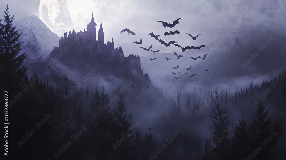"Vampire Bats in the Night": A swarm of vampire bats flying through a ...