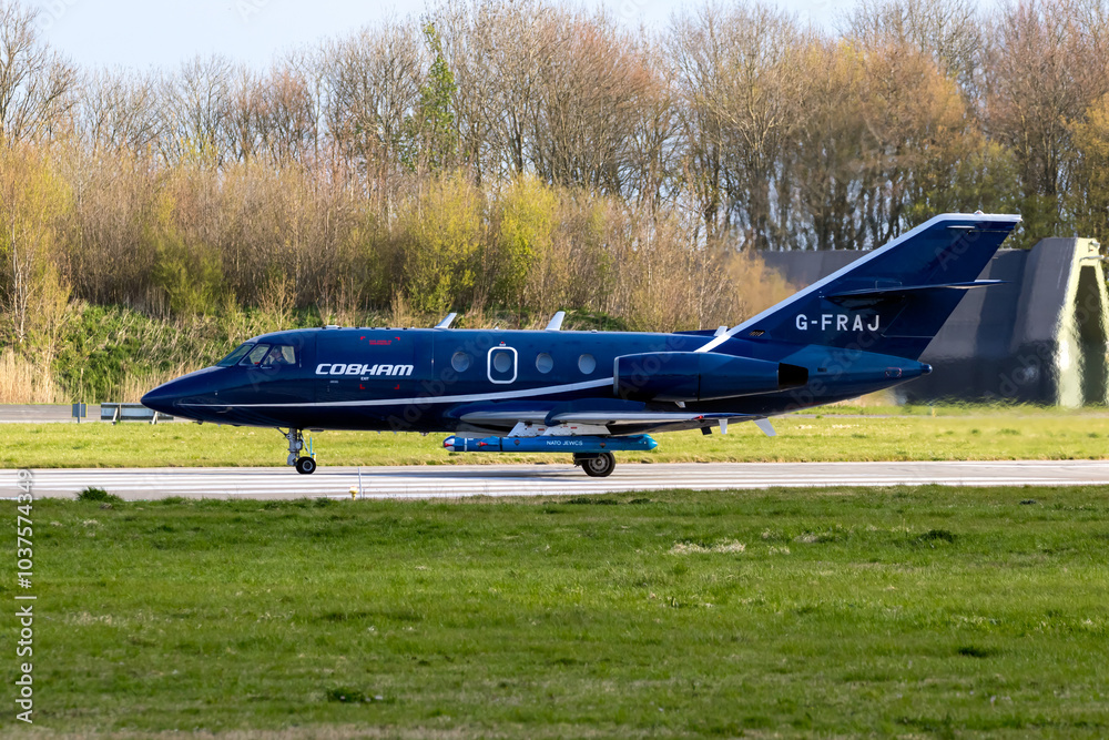 Dassault Falcon 20 target towing airplane from Cobham Aviation Services ...