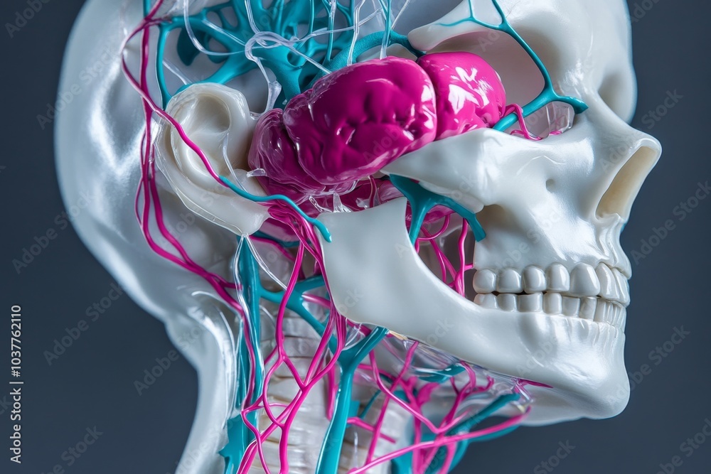 Lymphatic system, color-coded to show regional lymph nodes in a ...
